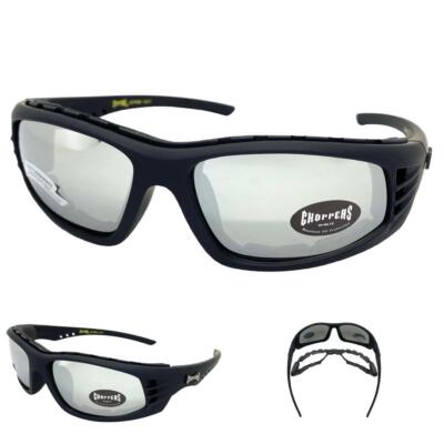 MOTORCYCLE Riding Padded Foam Protective Safety Eyewear SUN GLASSES ...