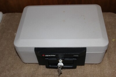 Sentry Fire Safe Security Chest 1100 Fire Proof with 2 keys - used but ...