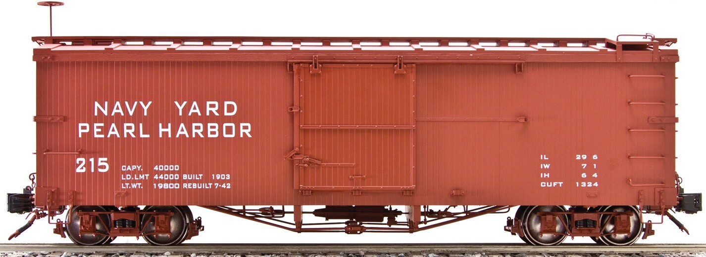 Accucraft / AMS AM2201-23 Box Car - Navy Yard Harbor Box Car Red, 1:20 ...