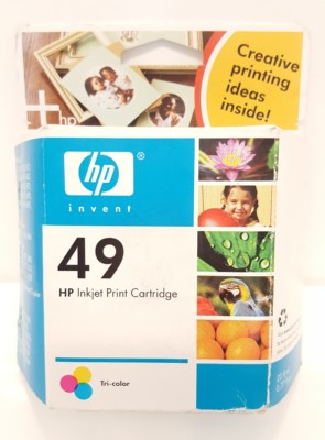 GENUINE HP 49 Color 51649A Printer Ink Cartridge for Deskjet 672 660 ...