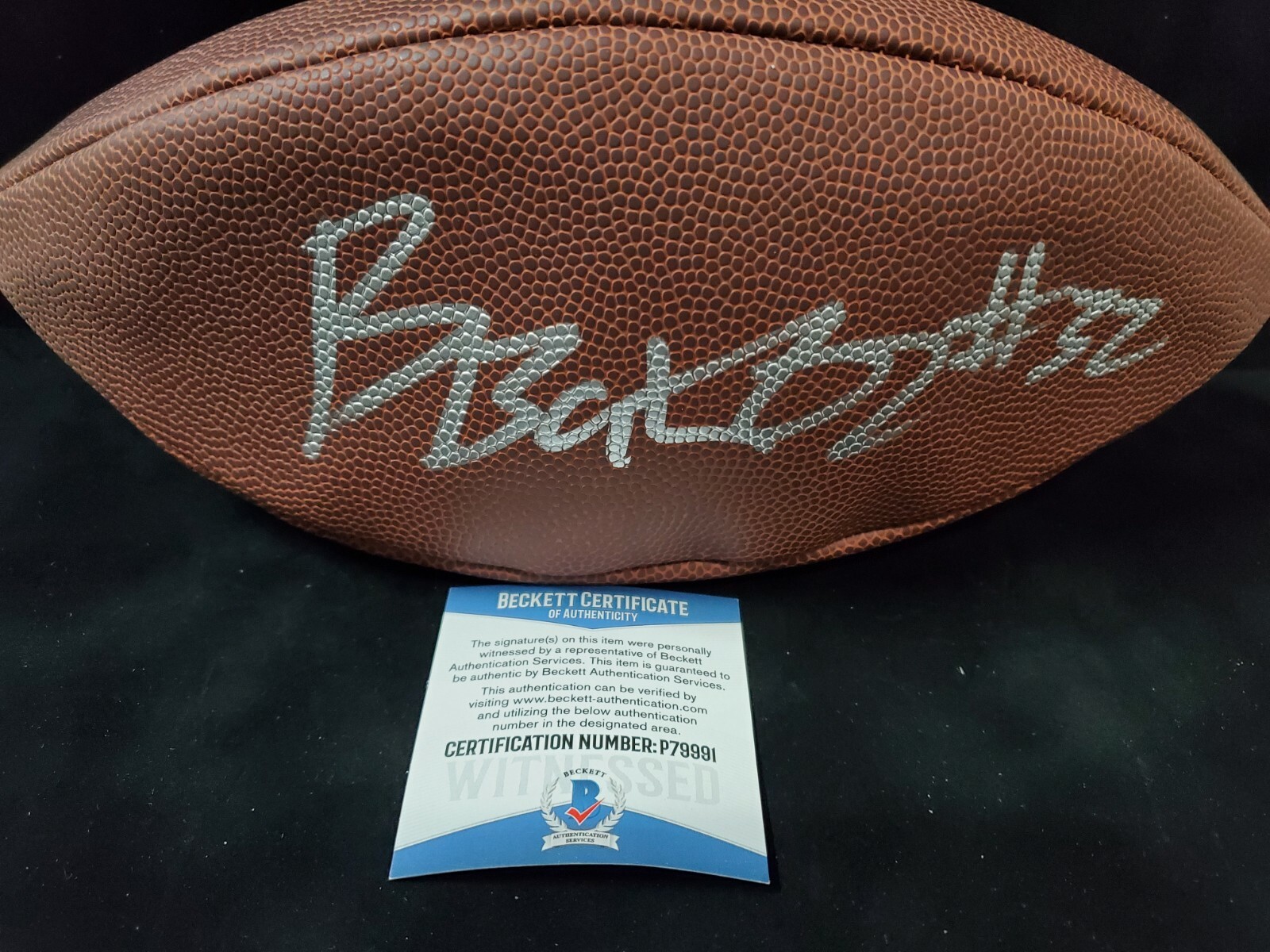 ARIZONA CARDINALS BUDDA BAKER AUTOGRAPHED SIGNED NFL FOOTBALL BECKETT ...