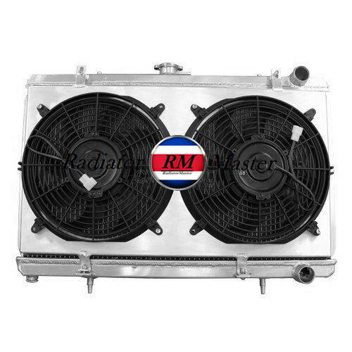 Aluminum Radiator For 1989-1994 NISSAN 240SX S14+ Shroud &Fan 1990 1991 ...