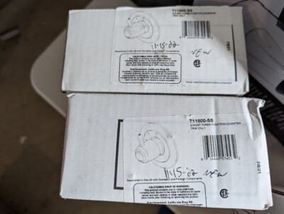 DELTA T11800-SS 3-Setting Diverter Valve Trim Kit Stainless (Less Valve ...