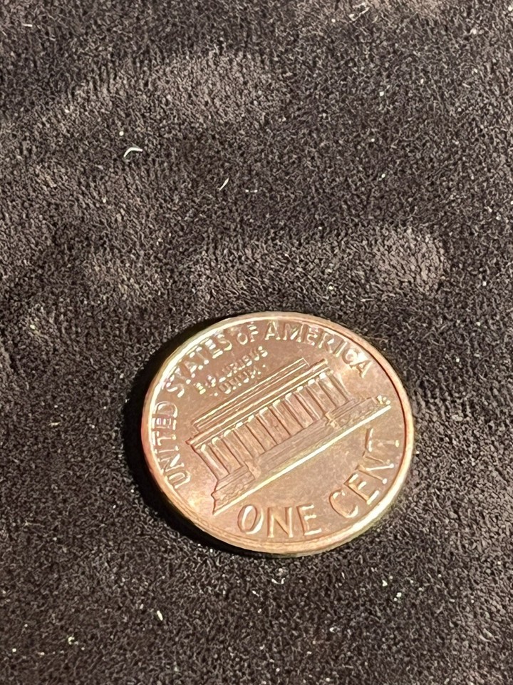 1990 Lincoln Penny No Mint Mark Indented C Reverse Lavender Toning | eBay