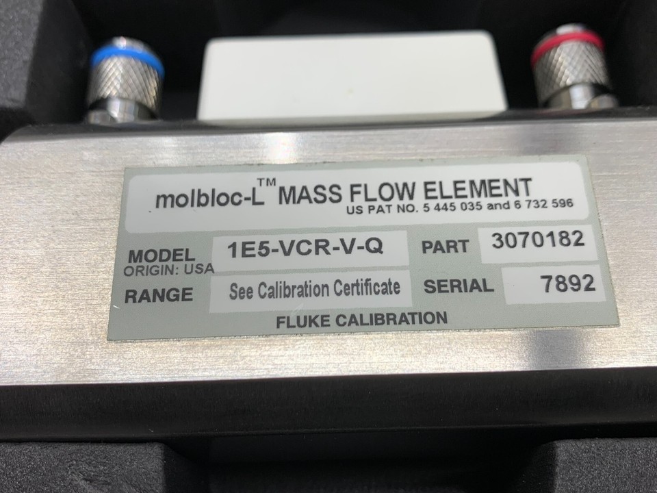 Fluke Molbox RFM with Molbox-L Mass Flow Element IE5-VCR-V-Q | eBay