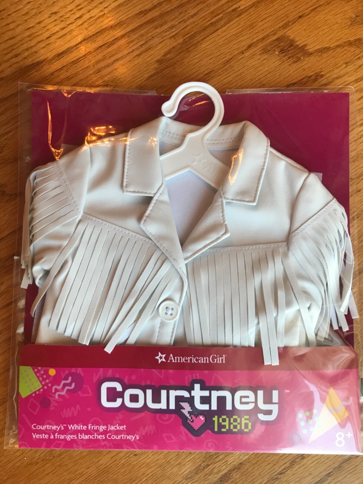 American Girl Courtney White Fringe Jacket 1986 Historical NIP NEW | eBay
