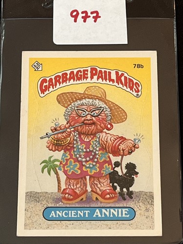 1985 Topps Garbage Pail Kids Card Series 2 OS2 Glossy Back GPK Ancient ...