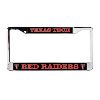 Texas Tech Red Raiders NCAA 3D Polyurethane Chrome License Plate Cover ...