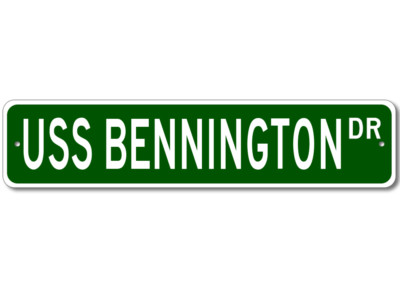 USS BENNINGTON CVS 20 Ship Navy Sailor Metal Street Sign - Aluminum | eBay
