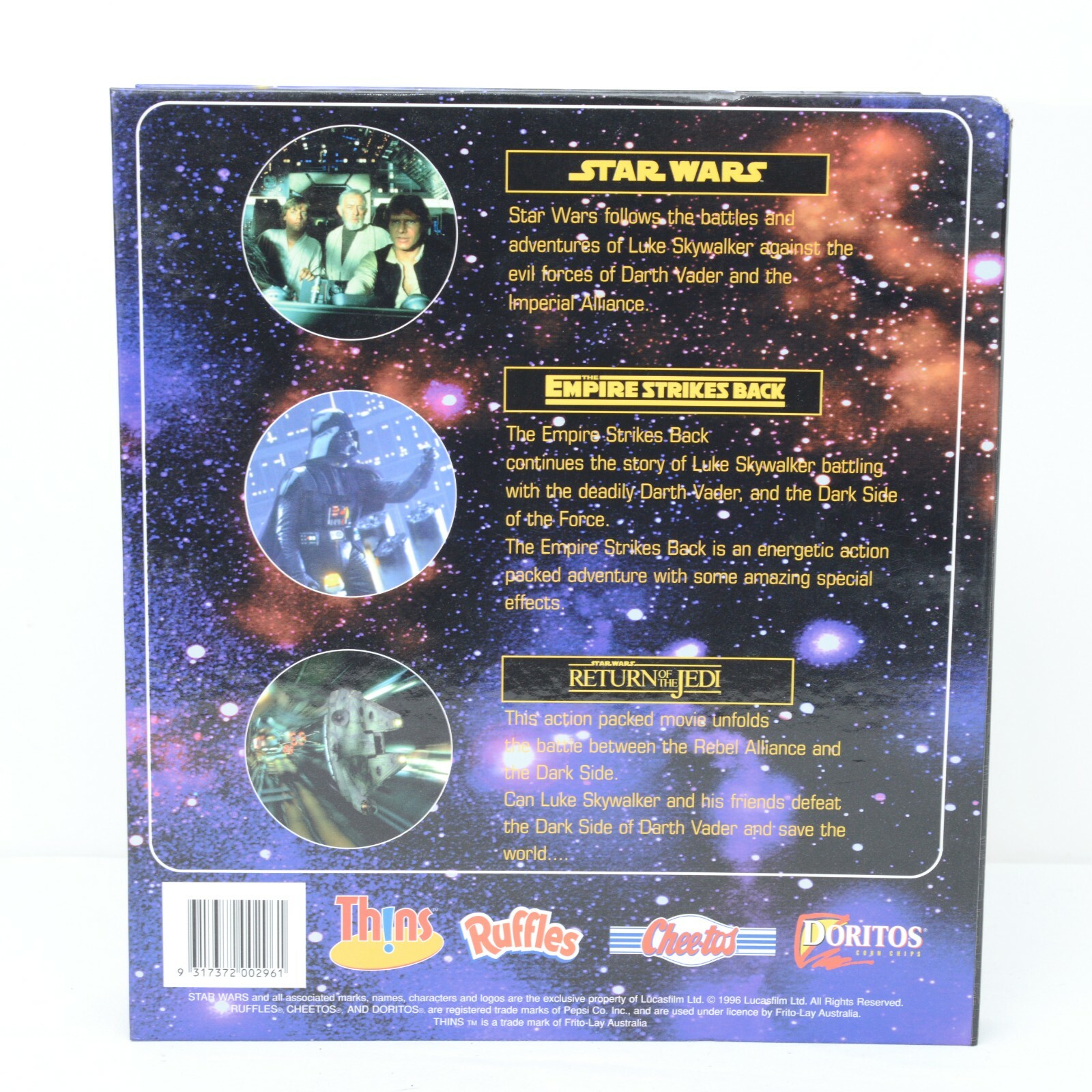 STAR WARS Trilogy TAZO'S Collectors Album Binder + Backing Sheets! | eBay