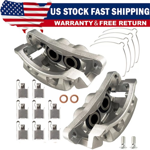 2x Front Brake Calipers for 1999-2004 Ford F-250 F-350 Super Duty ...