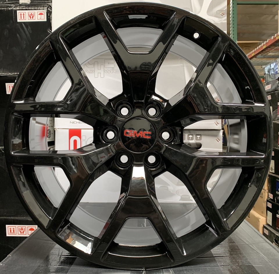 26” GMC YUKON SIERRA BLACK HONEYCOMB WHEELS TAHOE SILVERADO ESCALADE ...