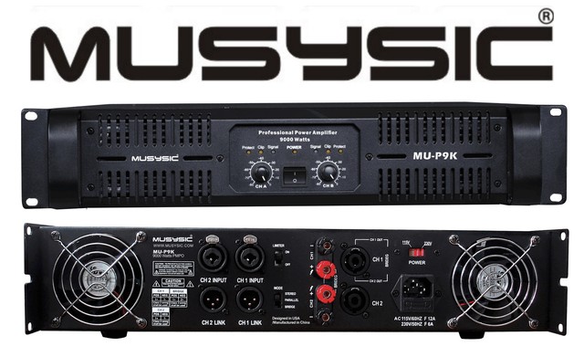 MUSYSIC MU-P9K 2 Channel Power Amplifier for sale online | eBay