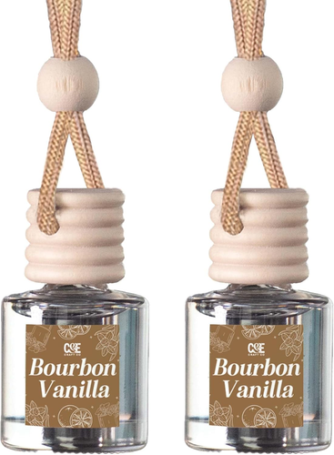 Car Air Hanging Fragrance Oil Aromatherapy Diffuser Bourbon Vanilla ...