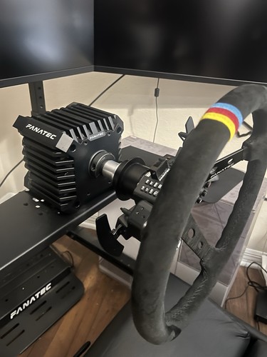 Next Level Racing Sim Rig, 27’ Gaming Monitors, Fanatec Wheels And ...
