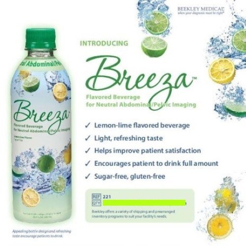 Breeza Flavored Beverage for Neutral Abdominal/Pelvic Imaging Sugar ...
