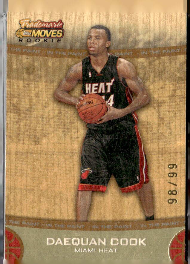 2007 Topps Trademark Moves /99 SP #78 Daequan Cook (C) Miami Heat | eBay