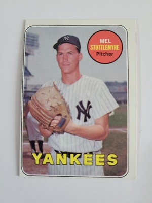 1969 TOPPS #470 MEL STOTTLEMYRE NEW YORK YANKEES CARD B22a | eBay