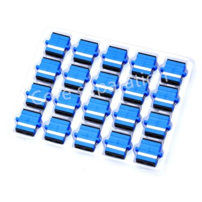 20Pcs SC to SC Duplex Fiber Optical Connector Optic Adapter Flange ...