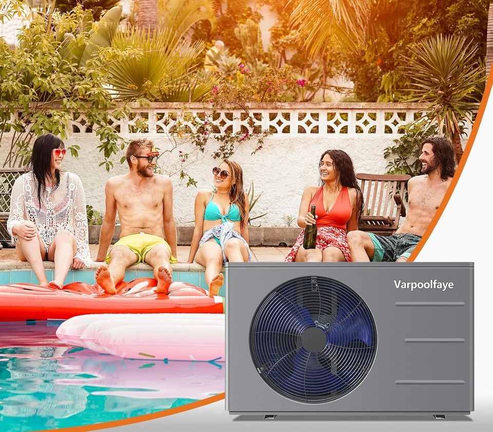 30000 BTU Swimming Pool Heat Pump for Above-Ground Pools 110V 7.7kW ...