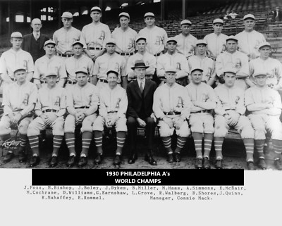 1930 PHILADELPHIA ATHLETICS A's 8X10 TEAM PHOTO MLB BASEBALL PICTURE ...