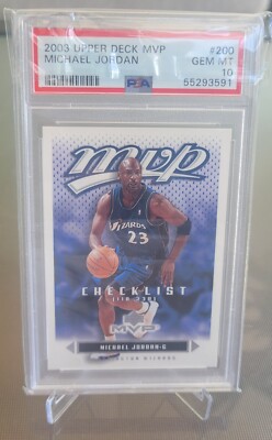 2003 Upper Deck MVP - Michael Jordan #200 - PSA 10 | eBay