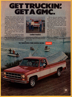 GMC Truckin' Pickup Truck - Print Ad / Poster Promo Art 1977 | eBay