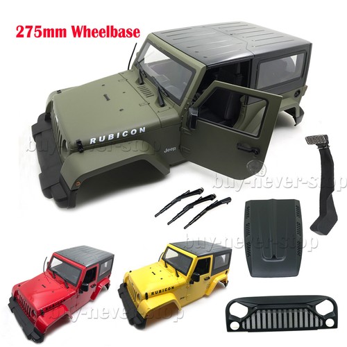 RC Parts or 275mm Body Shell For SCX10 1/10 RC Jee-p Wrangler Engine ...