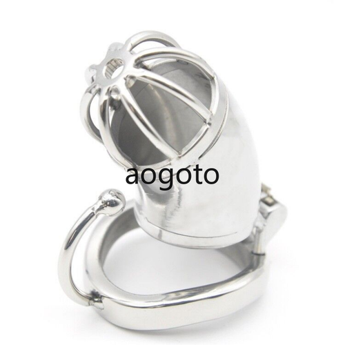 Stainless Steel Male Chastity Device Long Metal Cage for Men Locking ...