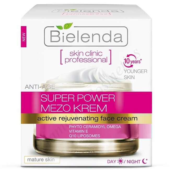 Bielenda Skin Clinic Super Power Mezo Anti-Age Rejuvenating Cream Serum ...