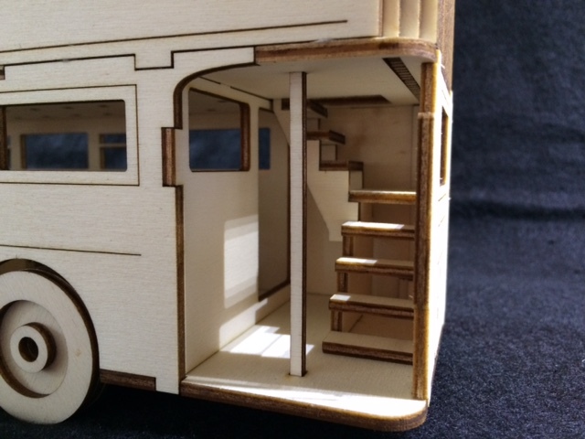 Laser Cut Wooden Routemaster Double Deck Bus 3D Model/Puzzle Kit | eBay