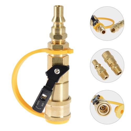 Quick Connect Kit Shutoff Propane Grill Adapter Propane Coupler | eBay