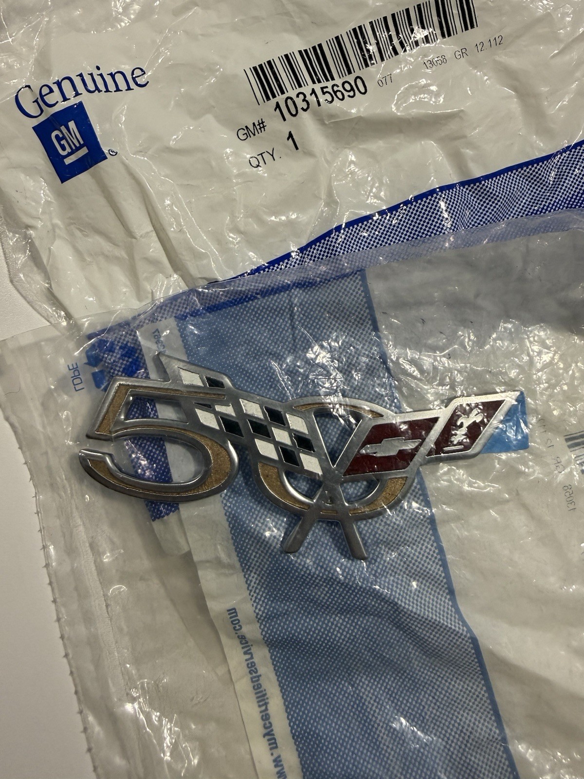 NOS 2003 Corvette C5 50th Anniversary Edition Side Fender Emblem | eBay