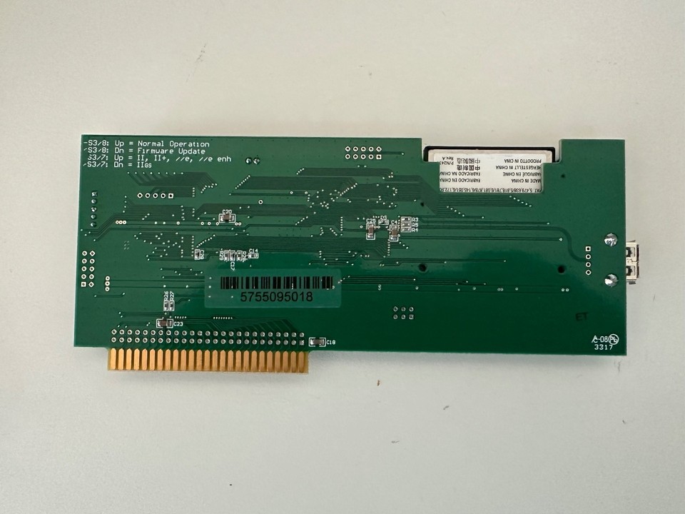 NEW CFFA3000 v1.0 Rev C from R&D Automation with CF card for Apple II ...