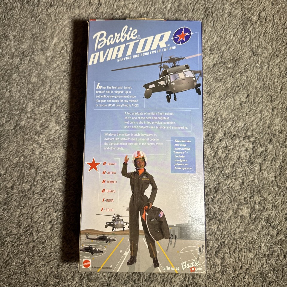 African American Aviator Barbie doll AAFES Special Edition Mattel ...