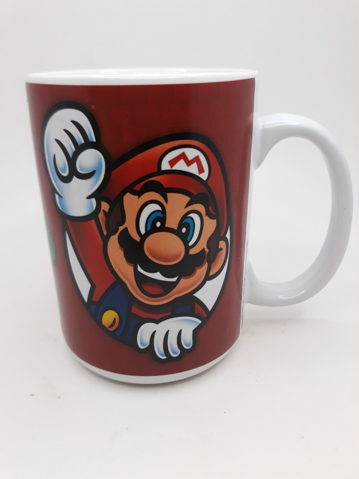 Super Mario Bros 12 Oz. Coffee Mug - Ceramic Red / White Nintendo ...