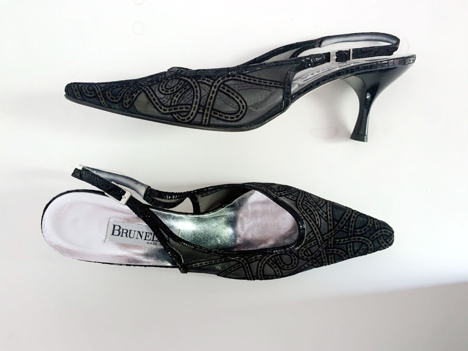 Brunella Women’s Black Sandals Shoes size US 9.5 EU 41 Elegant Made in ...