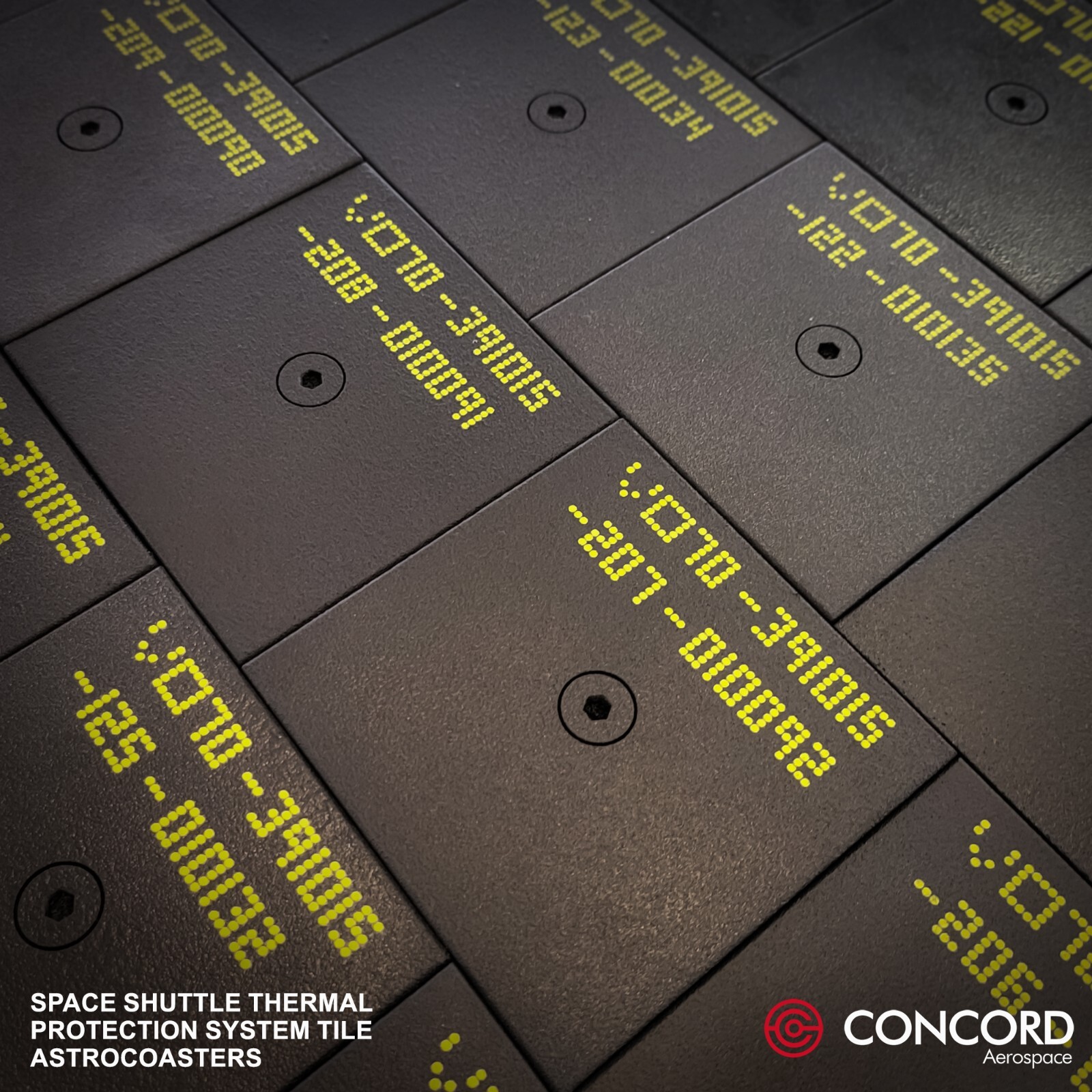 SPACE SHUTTLE THERMAL PROTECTION SYSTEM TILES REPLICA ASTRO COASTERS ...
