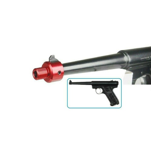 Aluminum 1/2"x28 TPI Muzzle Brake Adapter For Tapered Ruger .22 Mark 1 ...