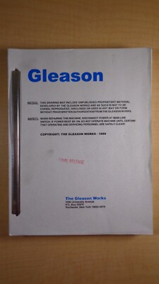 Gleason Works 100HC Hypoid Machine Ladder Diagram Manual 6C B4 | eBay