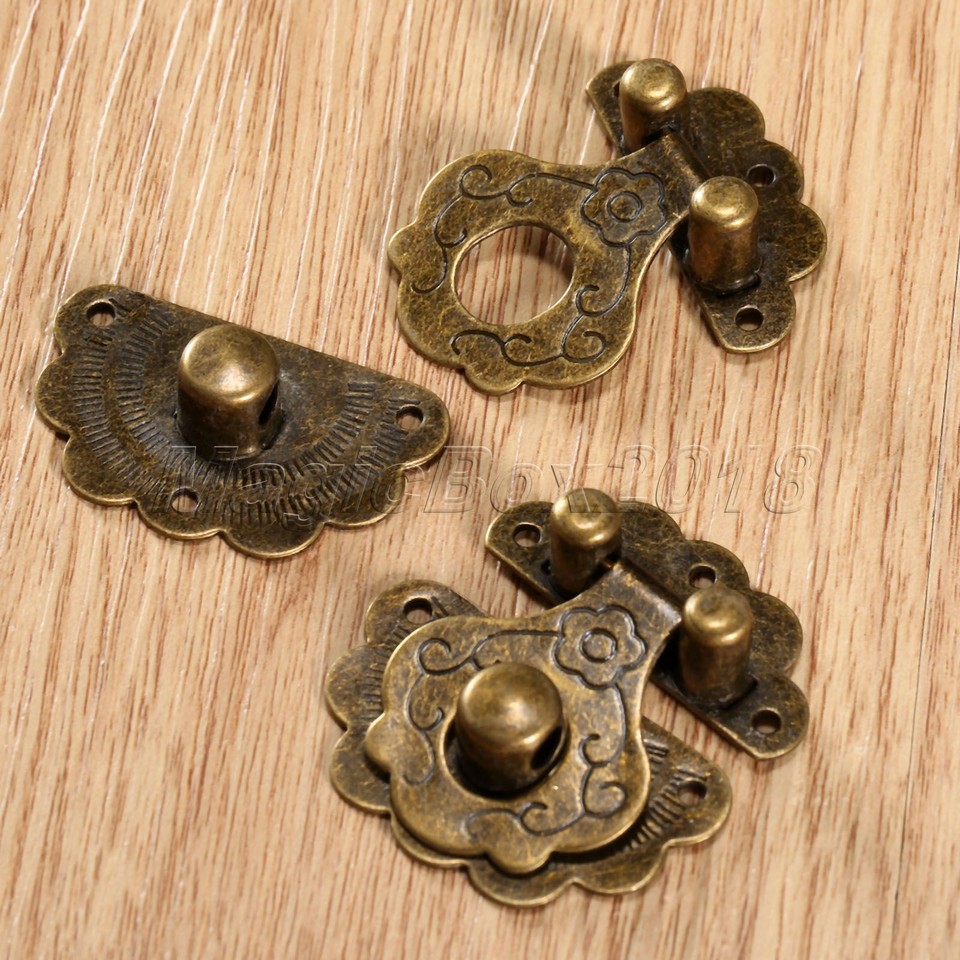 Europe Vintage Style Jewelry Box Case Decorative Hasp Cabinet Lock ...