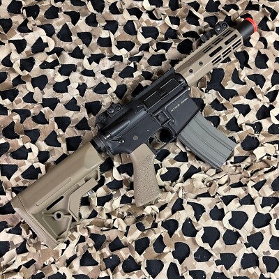 NEW Elite Force M4 CQC AEG Airsoft Gun - Black/FDE ( 2279527) | eBay