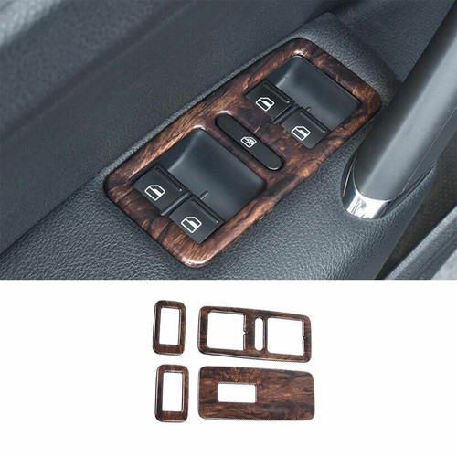 For VW Passat B7 2011-2015 Wood Grain Window Lift Panel Switch Cover ...