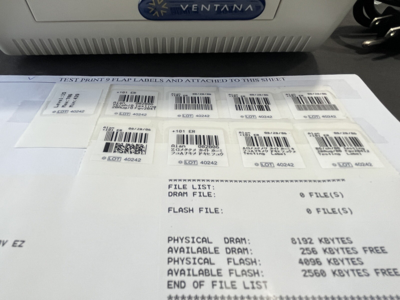 Ventana Ebar II Barcode Printer For Roche Benchmark GX - with 1632800 ...
