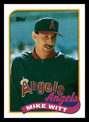 Mike Witt 1989 Topps #190 California Angels Centered Mint | eBay