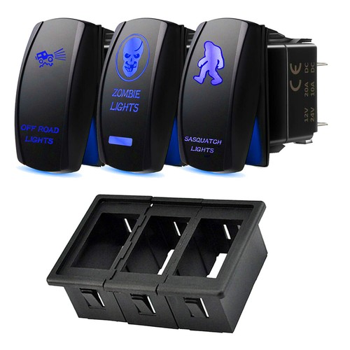 Rocker Switch Blue Zombie/Off road lights/Sasquatch Light + Rocker ...
