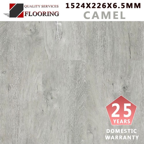 Waterproof AC5 6.5mm SPC Hybrid Flooring Camel Floating Floorboards ...