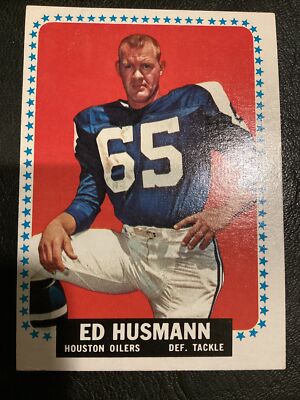 1964 Topps Football #76 Ed Husmann Houston Oilers Nebraska Cornhuskers ...