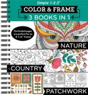Color & Frame Coloring Book - 3 in 1 - Nature, Country, & Patchwork ...