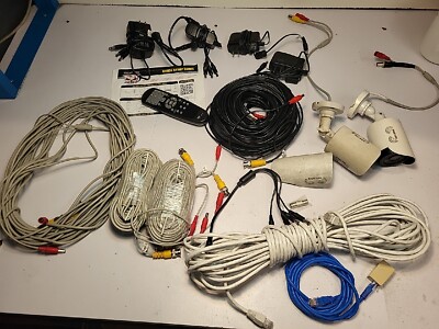 LOT OF Night Owl cameras, Cables, Power Supplies, Etc | eBay